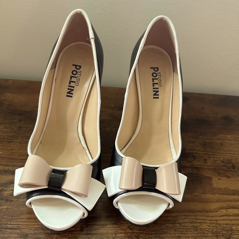 Studio Pollini Bow Tie Stiletto Heels. - Gem